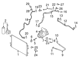 4F0-260-805-AH - A/C Compressor 2004-2011 Audi | Audi OEM Parts