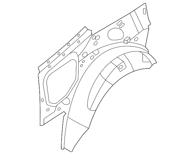 Genuine BMW 41-00-9-879-809 | Wheelhouse Panel | FREE Shipping on Most ...