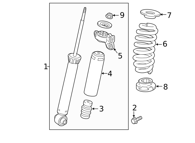 2021-2023 Buick Envision Rear Passenger Side Shock Absorber with Upper ...