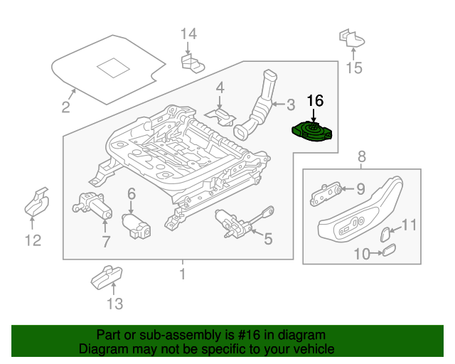 2016-2017 Hyundai Climate Controlled Seat Cooling Unit 88551-C1000 ...