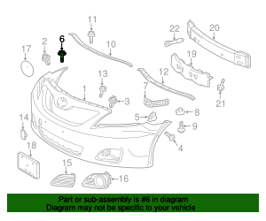2006-2012 Toyota Protector, Radiator Grille 53119-20120 | Toyota Parts ...