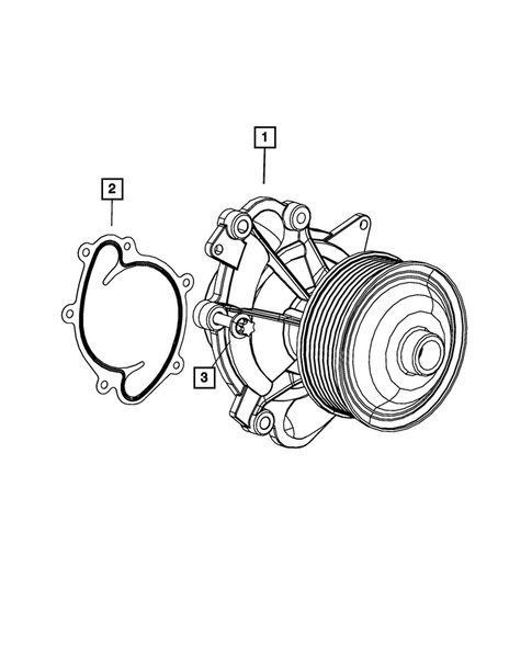 Water Pump and Related Parts for 2008 Jeep Grand Cherokee | Mopar ...