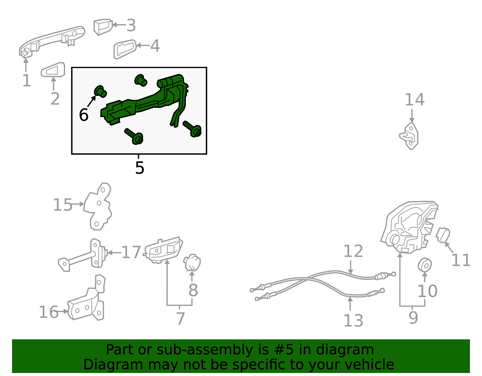 69203-12170 - 2020-2024 Toyota Corolla - Handle Base | Nucar Toyota Parts
