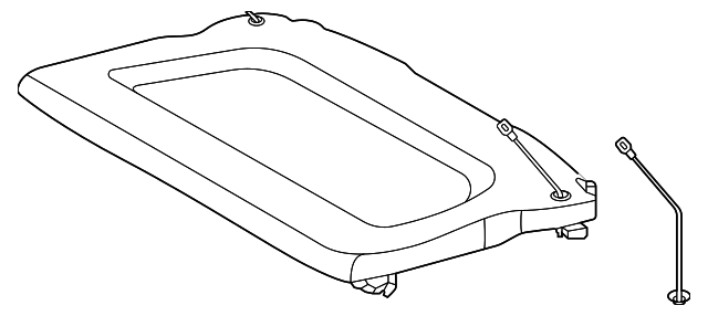Cover, Rear Shelf 247-690-29-01-9F93 | Mercedes-Benz Parts