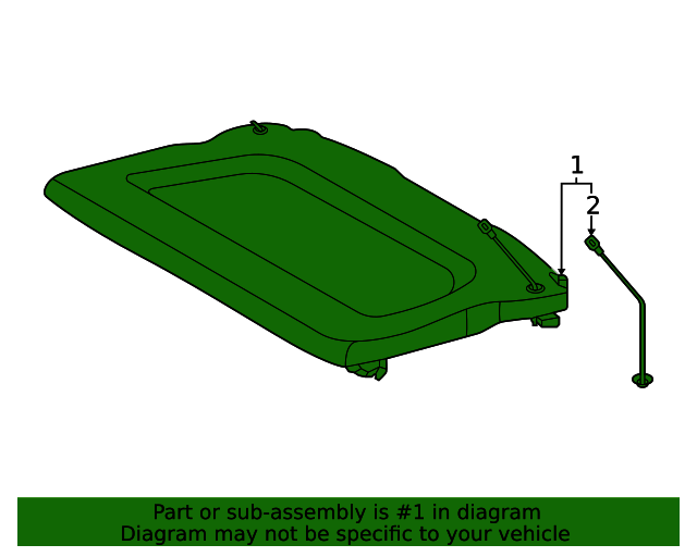 Cover, Rear Shelf 247-690-29-01-9F93 | Mercedes-Benz Parts