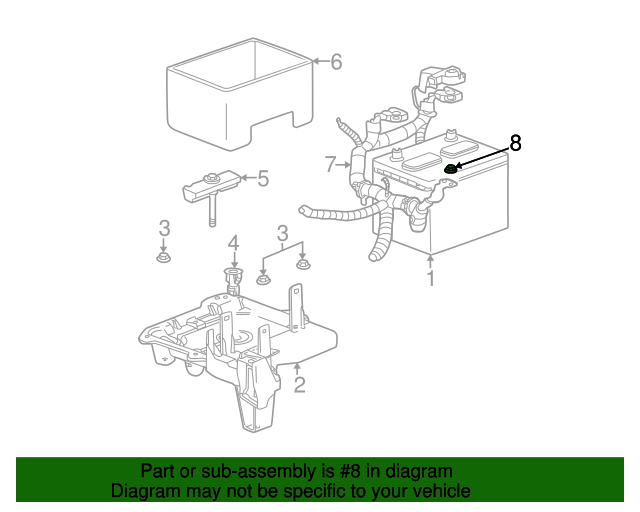 2002-2010 Jeep Battery Cable Nut 6101808 | TascaParts.com