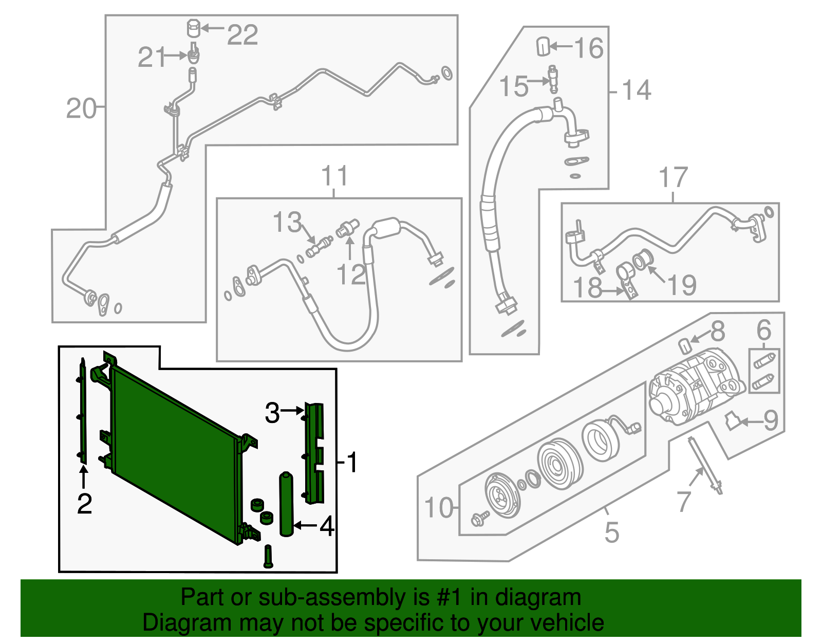 2011-2014 Ford Mustang Condenser BR3Z-19712-A | OEM Parts Online