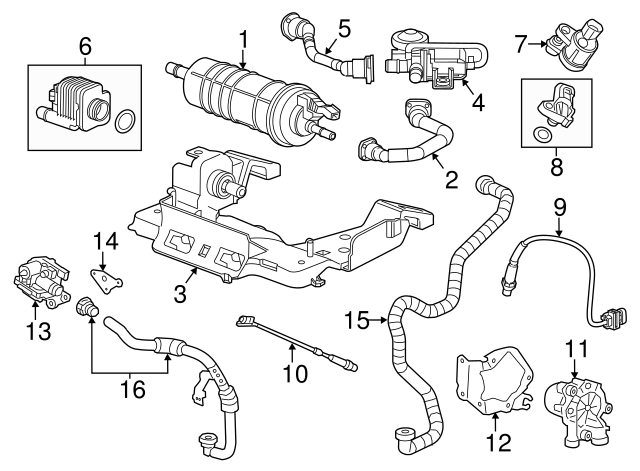 2012-2015 GM Secondary Air Injection Pump 55573924 | TascaParts.com