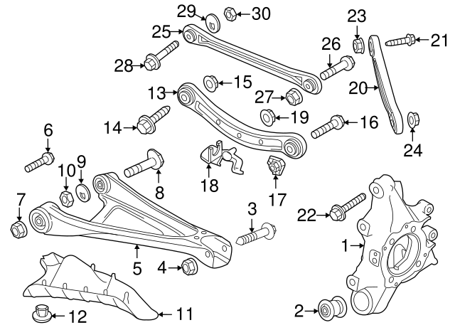 2003-2018 Porsche Cayenne Track Bar Adjust Bolt WHT-001-834 | OEM Porsche