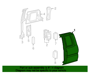 61611-04011 - Side Panel - 1995-2004 Toyota Tacoma | OEM Genuine Toyota ...