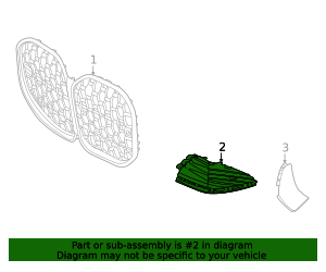 51118069440 - 2021 BMW M4 Outer Grille (51-11-8-069-440) | BMW of South ...