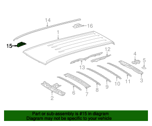 75561-52040 - Drip Molding Retainer Clip - 2007-2020 Toyota | OEM ...