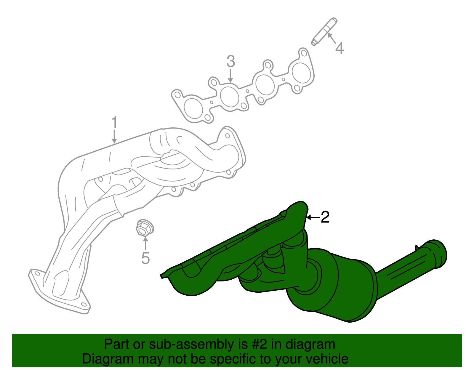 2018-2023 Ford Mustang Catalytic Converter JR3Z-5G232-B | OEM Parts Online