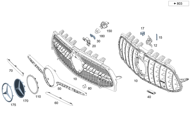 2020-2023 Mercedes-Benz CLA45 AMG Radiator Shell 177-880-86-05 | MB OEM ...