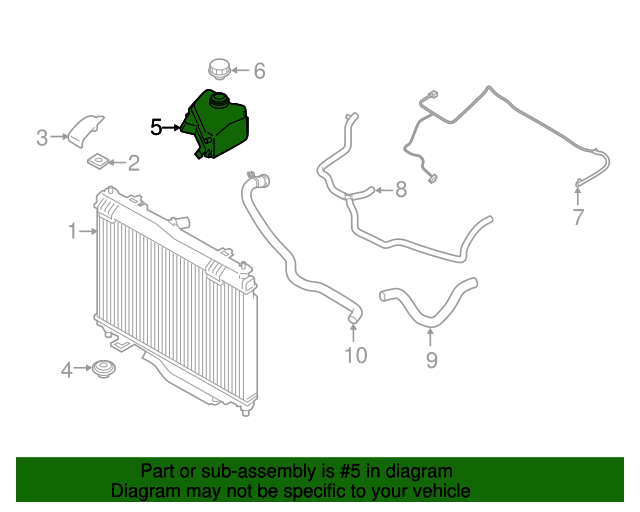 Genuine OEM Ford Part - Expansion Tank GN1Z-8A080-A | Genuine OEM Ford ...