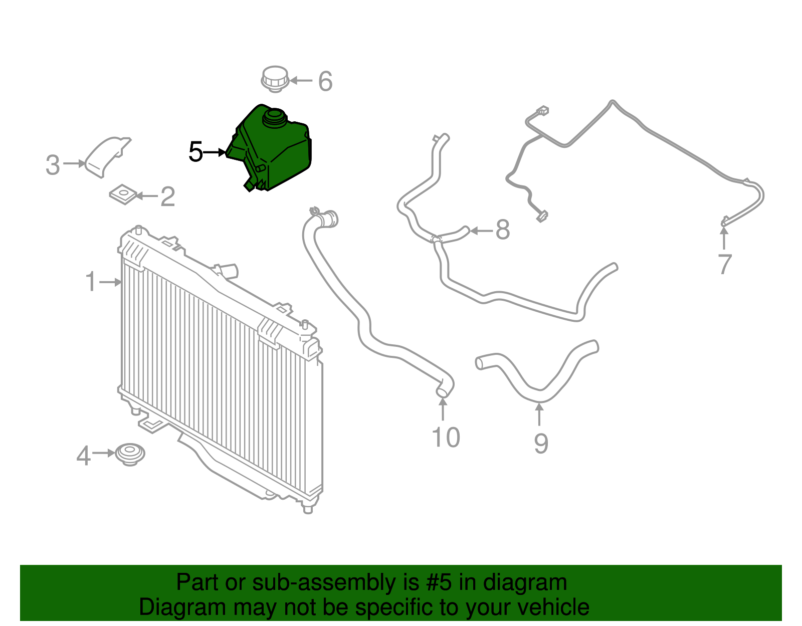 GN1Z-8A080-A - Expansion Tank 2018-2022 Ford EcoSport | Big 3 Auto Parts