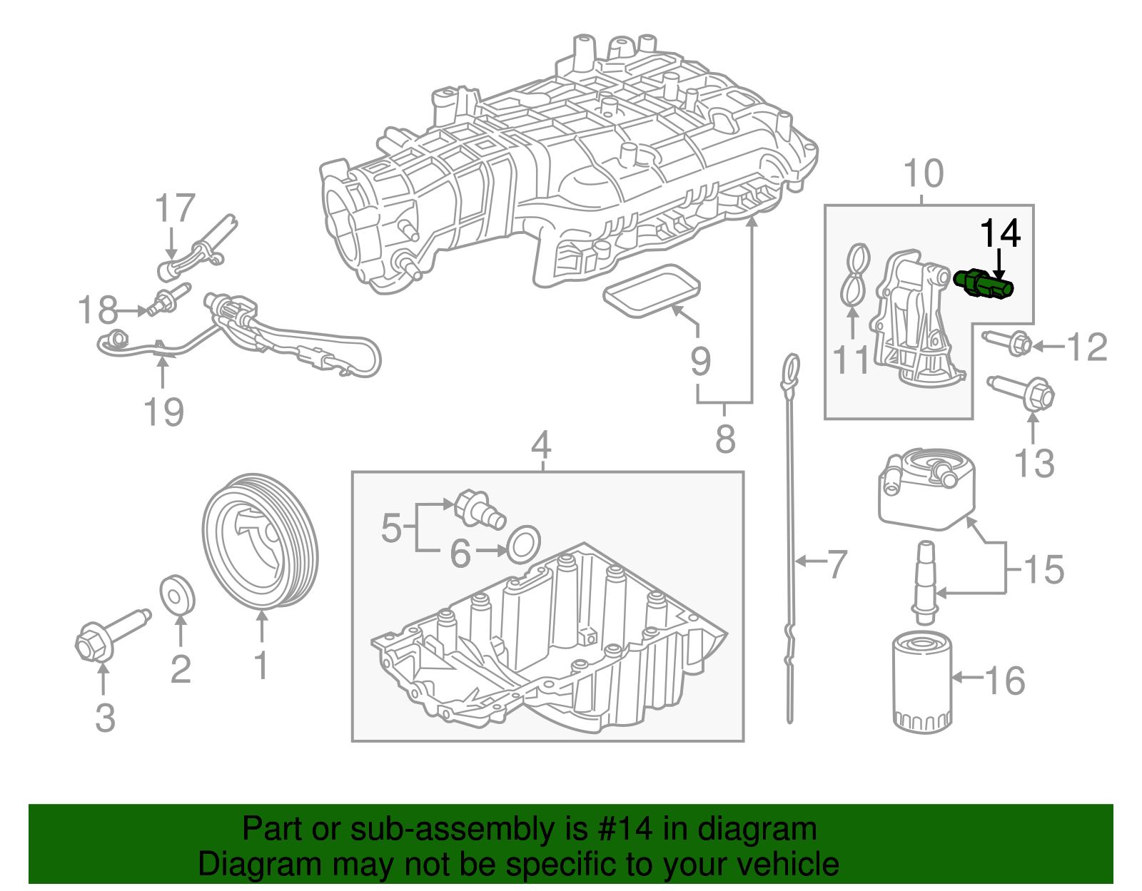 2020-2024 Ford Motorcraft™ Engine Oil Pressure Switch SW-8392 | OEM ...