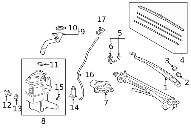 85315-06230 - Washer Fluid Reservoir - 2018-2021 Toyota | OEM Genuine Parts