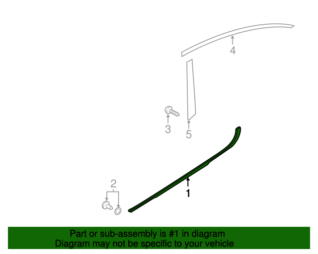 83210-A7010 - Belt Molding 2014-2018 Kia Forte | Kia Cheap Parts