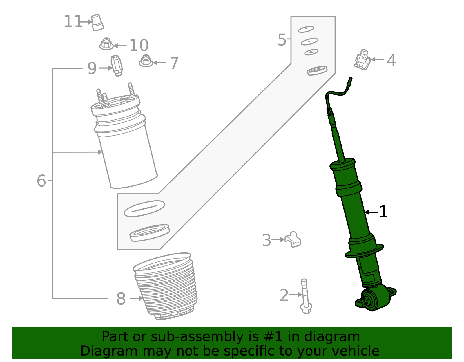 2021-2025 GM Shock Absorber 85619254 | GM OEM Parts Online