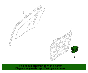 82450-3J010 - Power Window Motor 2007-2012 Hyundai Veracruz ...