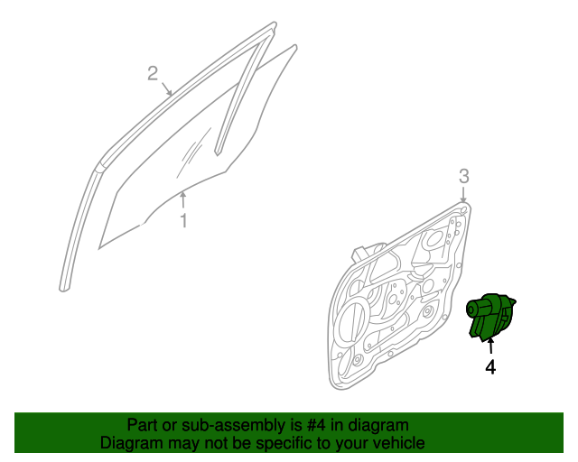 82450-3J010 - Power Window Motor 2007-2012 Hyundai Veracruz ...