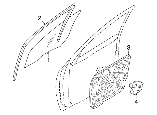 2007-2012 Hyundai Veracruz Power Window Motor 82450-3J010 ...
