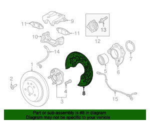2013-2022 GM Rear Brake Dust Shield 42453981 GM | GMPartsDirect.com