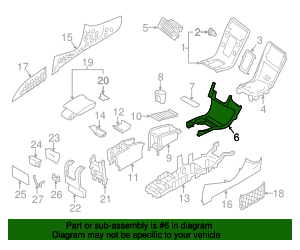 2015-2018 Volvo Storage Tray 39823332 | OEM Parts Online