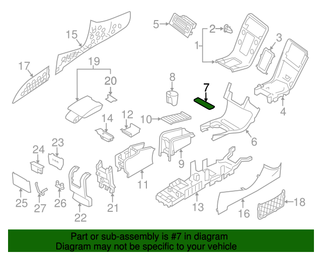 2007-2018 Volvo Storage Tray Mat 30715132 | TascaParts.com
