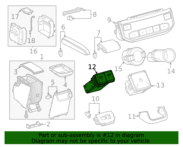 2022 Toyota Highlander USB Port 85532-0E110 | OEM Parts Online