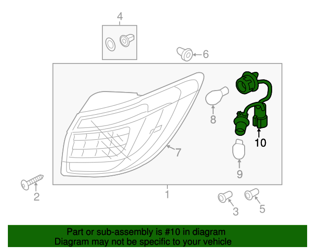 92480-3W520 - Socket & Wire 2014-2016 Kia Sportage | Kia.Parts Store