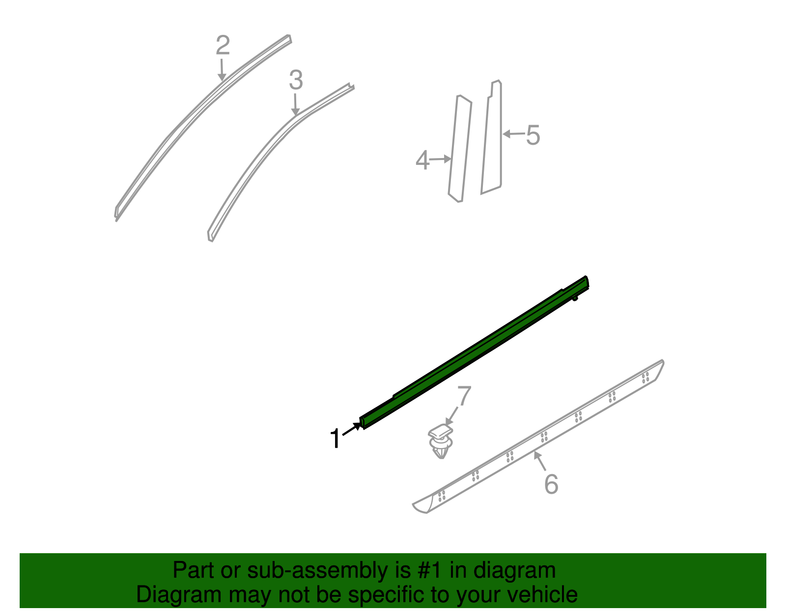 EG21-50-640H - 2007-2012 Mazda CX-7 - Belt Weather-Strip | Mazda Part Direct