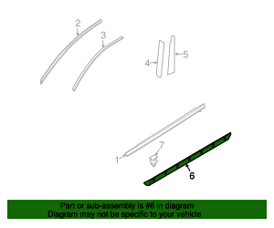 2007-2012 Mazda CX-7 Side Molding - Passenger Side (RH) EG21-51-RA0E ...