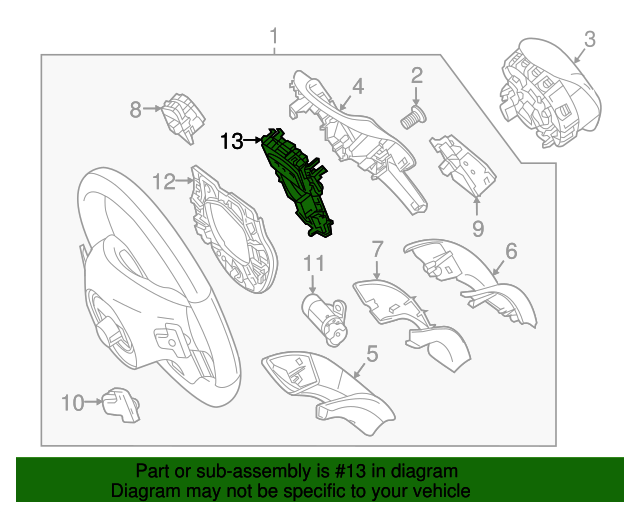 2016-2023 Mercedes-Benz Steering Wheel Radio Controls Bracket 099-464 ...
