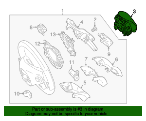 2016-2019 Mercedes-Benz Steering Wheel Air Bag 000-860-94-00-9116 | MB ...