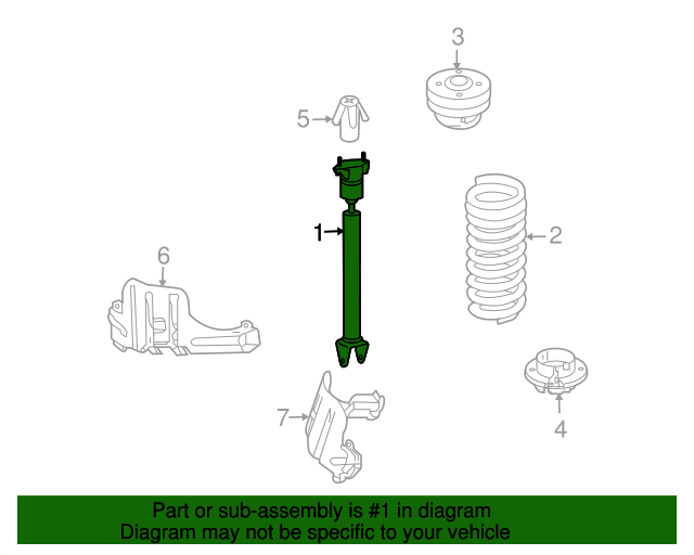 164-320-24-31 - Shock Absorber 2006-2011 Mercedes-Benz | Mercedes-Benz ...