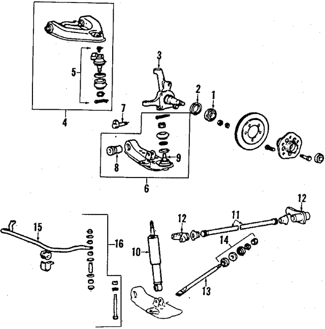 1987-1990 Mitsubishi Van Steering Knuckle MB430044 | Auto Parts
