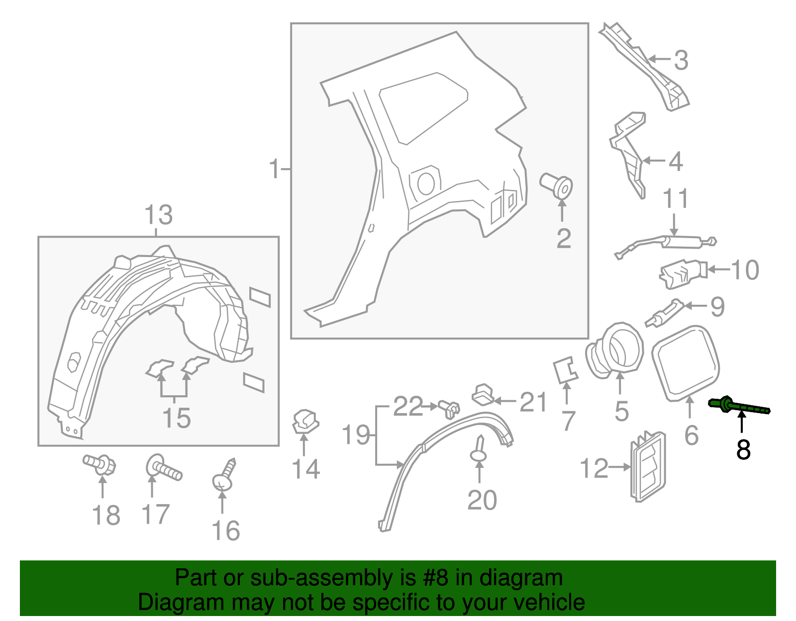 90853-TG7-A01 - 2016-2025 Honda - Rivet (4.8MM) | Honda Parts Guys