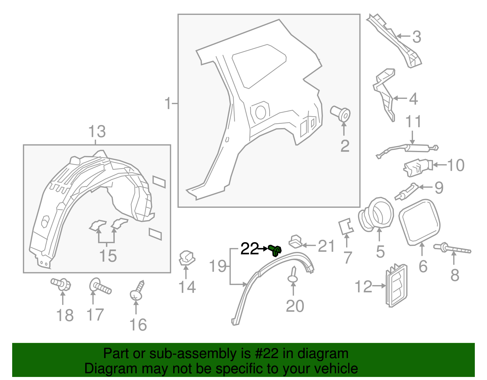 90601-SMG-003 - 2012-2025 Honda - Clip Snap Fitting | Honda Car Parts ...