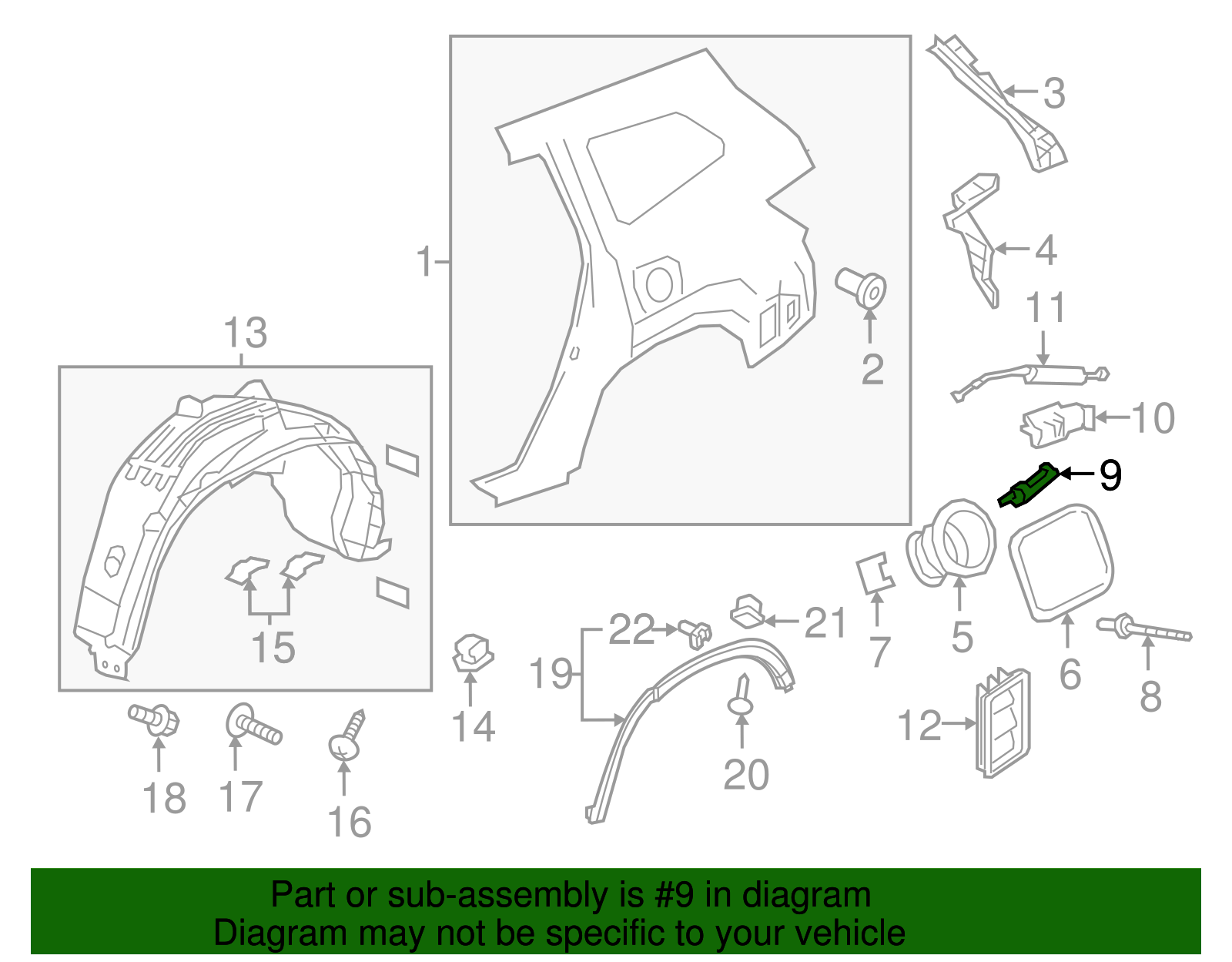 74490-TG7-A01 - 2016-2025 Honda - Grommet Fuel Cap | Genuine Honda Parts