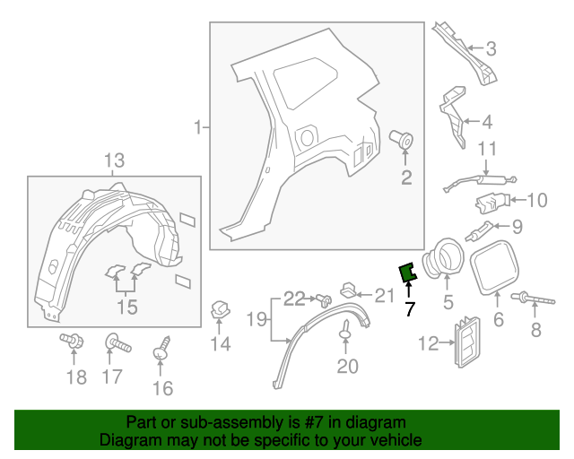 74494-TZ5-A00 - Spring, Fuel Lid Open - 2016-2021 Honda | Honda Factory ...