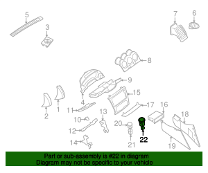 28576-AM600 - Ambient Light Sensor 2003-2014 Nissan | Nissan Parts ...
