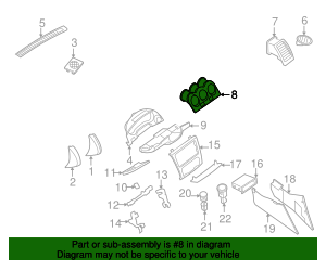 2007-2013 Nissan Altima Dashboard Air Vent 68750-JA00A ...