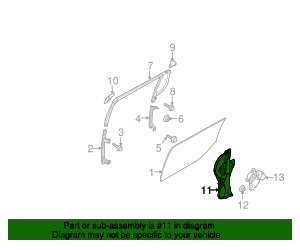 2010-2019 Lincoln MKT Regulator Window Less Moto BE9Z-7427009-A | OEM ...
