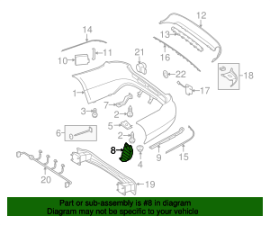 212-880-02-03 - Bumper Cover Support Rail 2010-2013 Mercedes-Benz ...