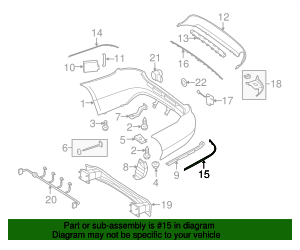 212-885-21-21 - Bumper Trim 2010-2013 Mercedes-Benz | AutoNationParts.com