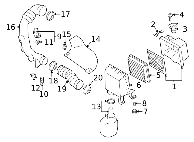14459AA800 - Air Inlet Tube - 2019-2022 Subaru | Subaru Parts Deals