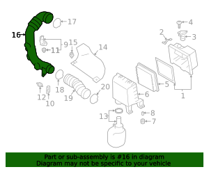 14459AA800 - Air Inlet Tube - 2019-2022 Subaru | Subaru Parts Deals