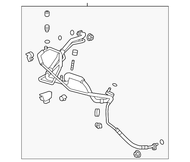 2011-2017 GM Air Conditioning Refrigerant Liquid Hose 23375758 GM ...